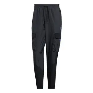 Adidas Neo Solid Color Multiple Pockets Woven Bundle Feet Sports Pants/trousers/joggers Black - Multi-color