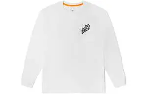 VANS Embroidered Logo Round Neck Long Sleeves Couple Style - White