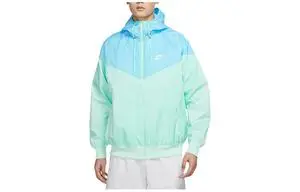 Nike Windrunner Full-zip Drawstring Hoodie 'blue