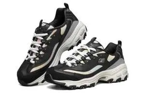 Sketchers D'lites 1.0 Athletic Sneakers - Black/white/grey