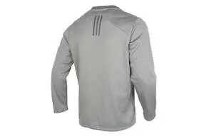 Adidas Fleece Lined Long Sleeve Crewneck With Zippered Pocket
