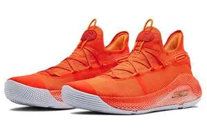 Under Armour Curry 6 Team Basketball Sneakers - Orange