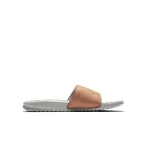 Nike Benassi Jdi Bp Vachetta Tan Slides - Pink/blue