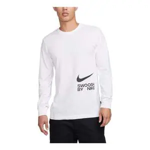 Nike Big Swoosh Long Sleeve T-shirt - White