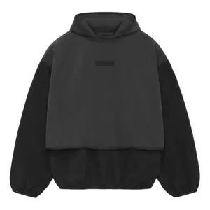 Fear Of God Ss24 Nylon Fleece Hoodie - Black