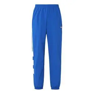 Adidas Balanta Track Pants Splicing Contrasting Colors White Blue Bundle Feet Blue