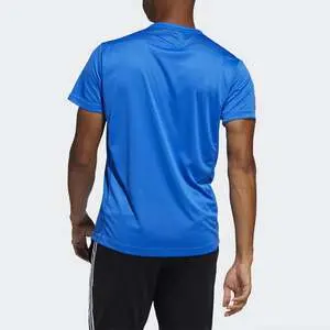 Adidas Own The Run Short Sleeve Performance Tee - Blue