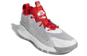 Adidas D Rose Son Of Chi 2 Mid Top Sneakers - Silver/red
