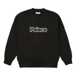 PALACE Word Crew Sweater - Black