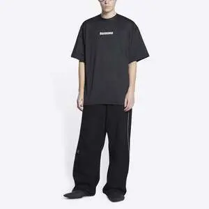 Balenciaga Short Sleeve T-shirt - Black