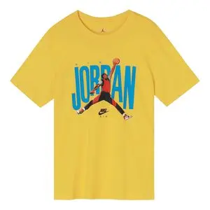 JORDAN Design Short Sleeve T-shirt - Yellow