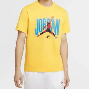JORDAN Design Short Sleeve T-shirt - Yellow