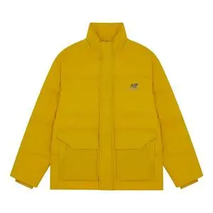 NEW BALANCE Padded Logo Print Jacket - Yellow