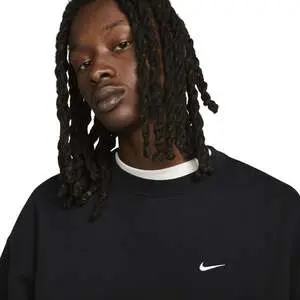 Nike Solo Swoosh Fleece Crew - Black
