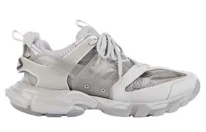 Balenciaga Track Clear Sole Sneakers - Gray/white