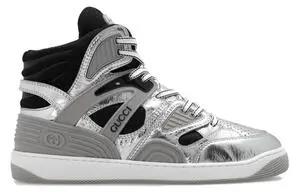 Gucci Basket High-top Sneakers - Silver/black