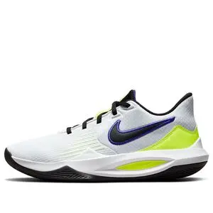 Nike Precision 5 Basketball Sneakers - White/black/green