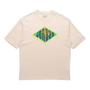 JORDAN Sport Dna Stitching Applique Logo Short-sleeve Tee Oatmeal - Default Colorway