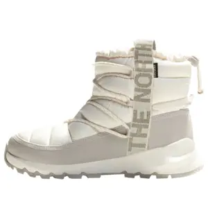 The North Face Thermoball Lace Up Waterproof Boots - White/beige/grey