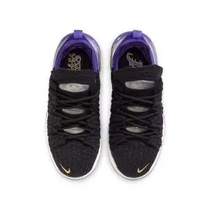 Nike Lebron 18 Lakers Athletic High Top Sneakers - Black