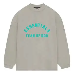 Fear Of God Heavy Jersey Long-sleeve T-shirt - Grey/teal