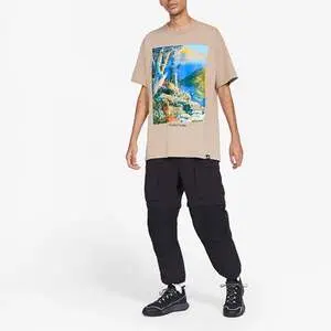 Nike Crater Lake Short Sleeve T-shirt - Khaki
