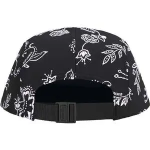 Supreme Floral Jacquard Camp Cap - Black