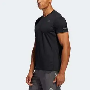 Adidas Run It Tee Logo - Black