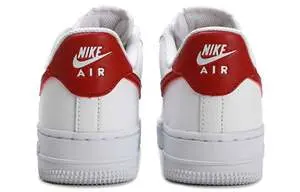 Nike Force 1 '07 Low Top Sneakers - White/red
