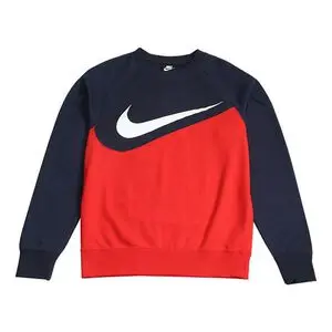 Nike Logo Splicing Crewneck Pullover