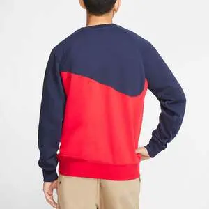 Nike Logo Splicing Crewneck Pullover
