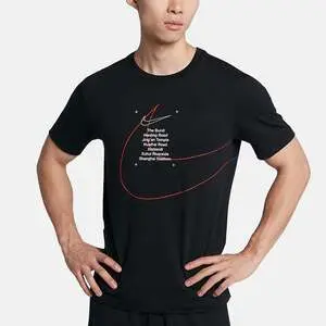 Nike Alphabet Printing Casual Loose Round Neck Short Sleeve
