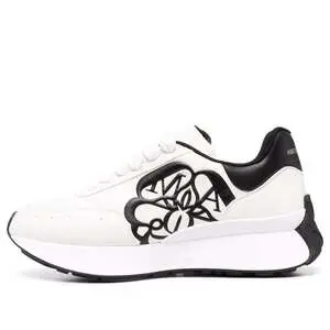 Alexander McQueen Sprint Runner Lace-up Sneakers - White/black