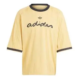 Adidas Fashion Graphic T-shirt Asia Sizing 'yellow Black - Oat