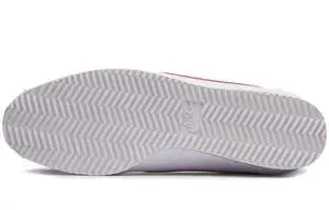 Nike Cortez Leather Low Top Sneakers - White/red
