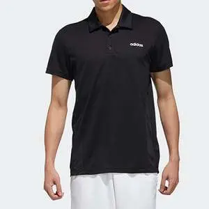 Adidas Training Sports Short-sleeve Polo Shirt - Black