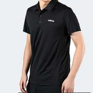 Adidas Training Sports Short-sleeve Polo Shirt - Black