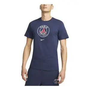 Nike X Paris Saint-germain Crest Soccer T-shirt - Midnight Navy