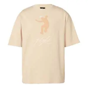 JORDAN X Union Crossover Round Neck Tee 'khaki