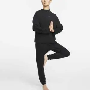 Nike Yoga Luxe Crewneck Pullover - Black