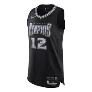 Nike X Nba Memphis Grizzlies 'ja Morant 12' 22-23 Jersey - Black/blue/grey