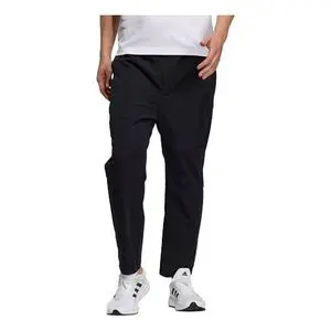 Adidas Logo Solid Color Woven Sports Pants/trousers/joggers - Black