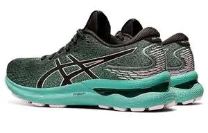 Asics Gel-nimbus 24 Running Shoe - Black/green