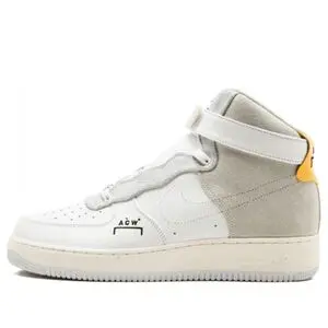 Nike Force 1 High Top Sneakers - White/grey