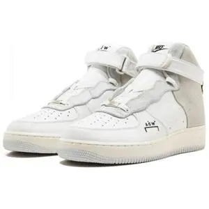 Nike Force 1 High Top Sneakers - White/grey
