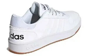 Adidas Hoops 2.0 Low Top Sneakers - White/brown