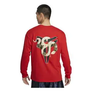Nike Kobe Long-sleeve T-shirt Asia Sizing 'year Of Mamba - Red