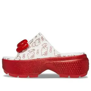 CROCS X Hello Kitty Stomp Slides - White/red