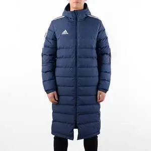 Adidas Hooded Down Parka With Stripes