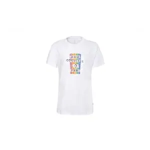 CONVERSE Slim Fit Printed Short Sleeve T-shirt - White